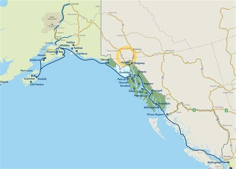 Alaska Marine Highway System Map At Darcy Housley Blog
