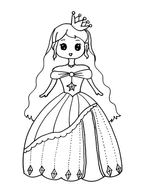 公主全身的简笔画怎么画简单（共10张） 简笔画图片大全