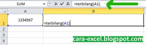 Cara Membuat Rumus Terbilang Excel Cara Excel