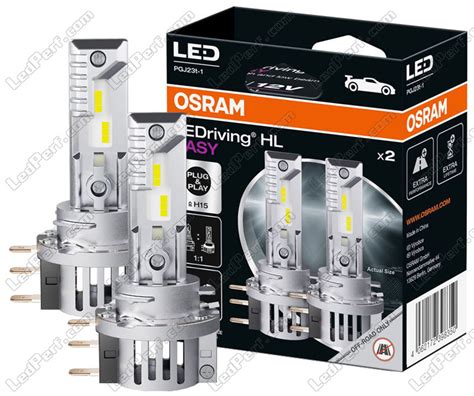 2x Osram Easy 6500k H15 Led Bulbs Plug And Play