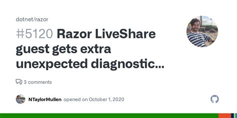 Razor Liveshare Guest Gets Extra Unexpected Diagnostics On Components