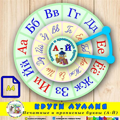 Круги Луллия "Печатные и прописные буквы" (А - Й) - Кузнецова Елена ...