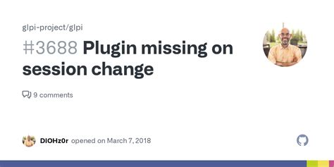 Plugin Missing On Session Change Issue Glpi Project Glpi Github