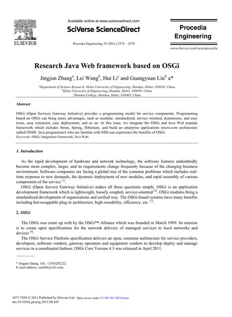 Pdf Research Java Web Framework Based On Osgi Pdf Research Java Web Framework Based On Osgi