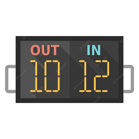 Premium Vector Player Substitution Board Icon In Flat Color Style