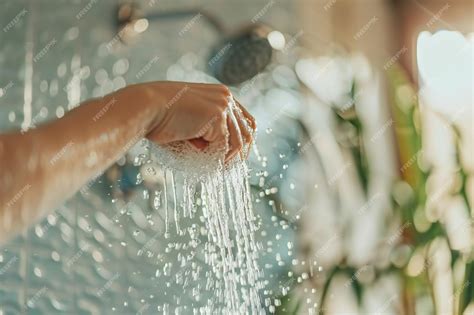 Refreshing Tap Water And Bathing Ritual Clean Water Flow For Personal
