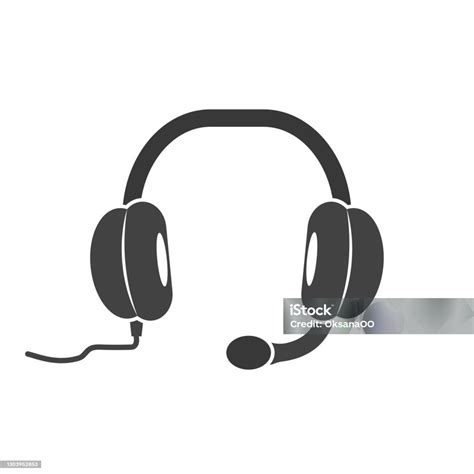 헤드폰 벡터 아이콘입니다 흰색 격리 된 배경에 플랫 헤드폰 아이콘 쉽게 편집 그림을 위해 그룹화 된 레이어 당신의 디자인에 대한 Dj에 대한 스톡 벡터 아트 및 기타 이미지