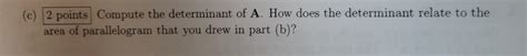 Solved 18 Points Matrices As Linear Transformations And