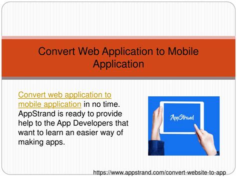 PPT Convert Web Application To Mobile Application PowerPoint