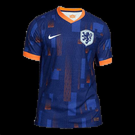Men Netherlands Euro 2024 Soccer Jersey Away 2024 Player Version