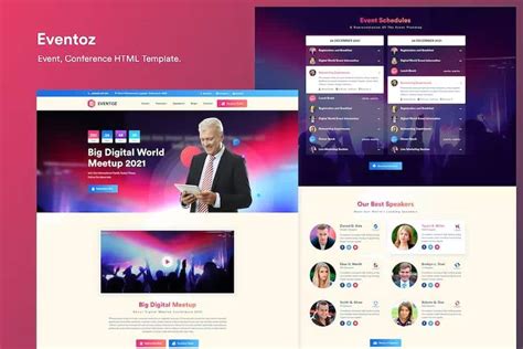 Eventoz Conference Event And Meetup Html Template Latest Version