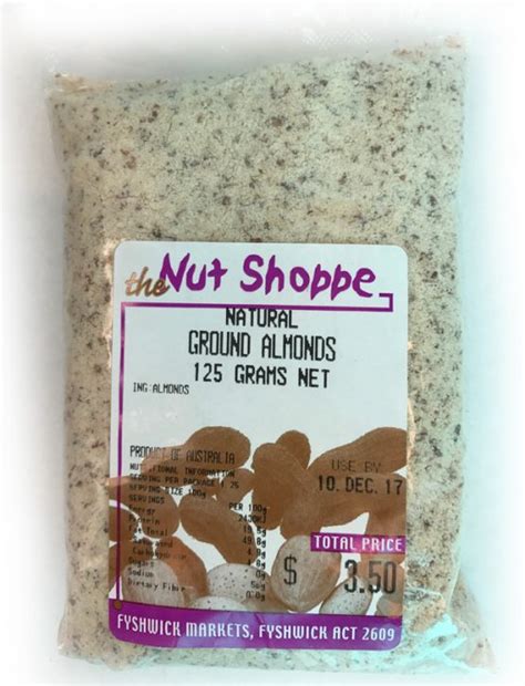 Natural Ground Almonds The Nut Shoppe