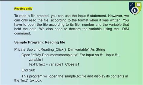 Open Save File Vb6 Program Ppt
