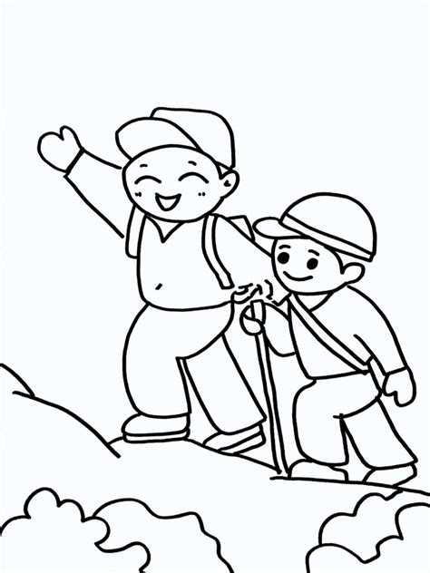 爬山坡的简笔画简单（推荐16张） 简笔画图片大全