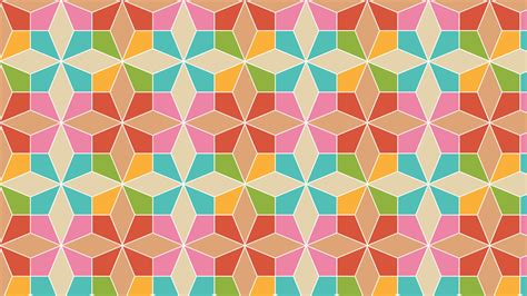 Abstract Bright Triangular Mosaic Tiles Repeating Pattern In Different Bright Colors 35973749