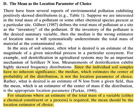 When Summarizing Data From A Lognormal Distribution When Does It Make Sense To Report The