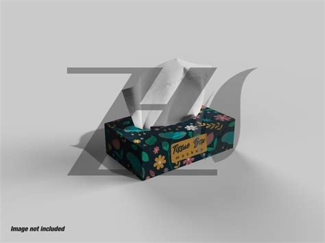 دانلود فایل لایه باز موکاپ جلد جعبه دستمال کاغذی دانلود رایگان فایل