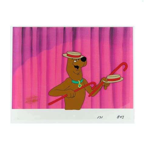 Scooby Doo Original Production Cel With Hanna Barbera Seal Animation