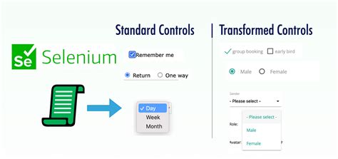 How To Drive A Transformed Web Control With Selenium Webdriver By