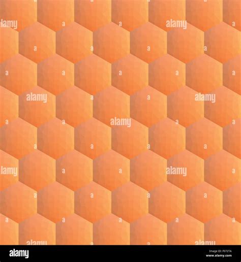 Orange Hexagonal Low Polygon Background Vector Illustration Stock Vector Image And Art Alamy