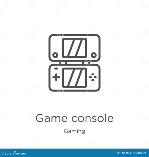 Game Console Icon Vector From Gaming Collection Thin Line Game Console Outline Icon Vector