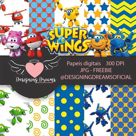 Super Wings Kit Digital Grátis Cantinho Do Blog