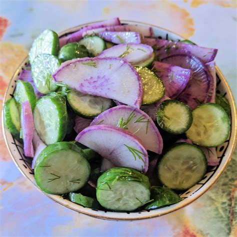 Quick And Easy Cucumber Radish Salad Recipe Mama Likes To Cook