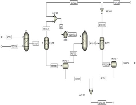 Aspen Plus ® Model For The Reactive Distillation Process Modified From Download Scientific