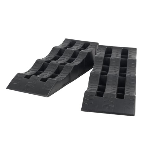 3 Step Lifting Plastic Rv Leveling Ramp For Caravan Camper Car Trailer