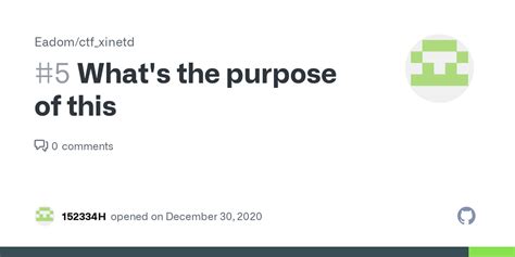 What S The Purpose Of This Issue Eadom Ctf Xinetd Github