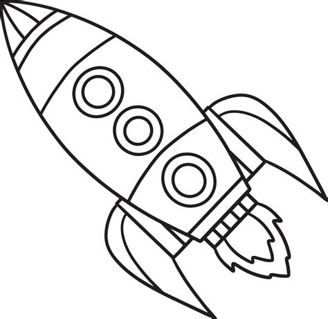 Rocket Ship Drawing
