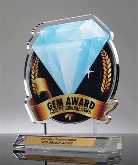 Acrylic Gem Diamond Award Edco Awards