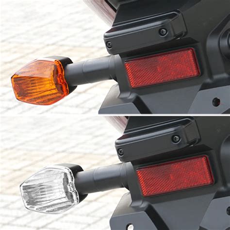 2pcsset Motorcycle Turn Signal Indicator Light Front Rear For Honda