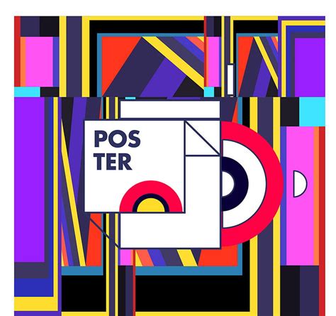 포스터 및 배너 벡터에 대 한 기하학적 다채로운 패턴 Ai Eps Uidownload