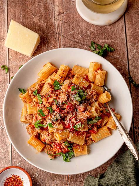 Creamy Italian Sausage Pasta Real Food With Sarah