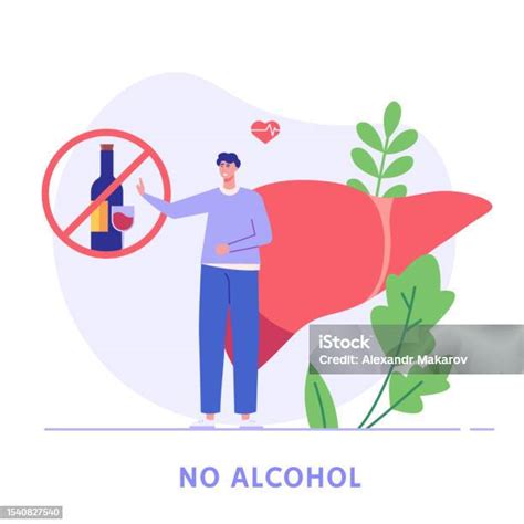 그림 마시지 마세요 건강한 사람들은 알코올 음료를 거부합니다 알코올 중독의 개념 술이 없는 냉정하고 건강한 생활 방식 웹 배너를 위한 벡터 플랫 만화 디자인 술 마실 것에