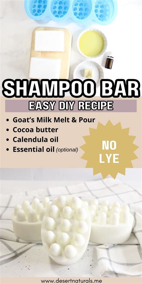 Shampoo Bar Recipe Easy Diy With Melt And Pour Soap And Lye Free Artofit
