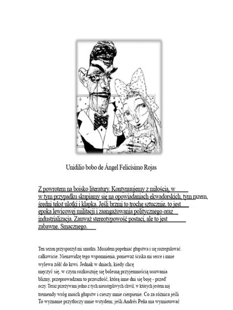 Głupi Romans Anioła Felicísimo Rojasa Pdf