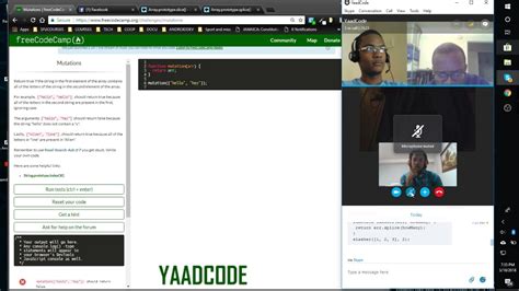 Yaadcode Freecodecamp Kingston Jamaica Live Coding Sessions10th