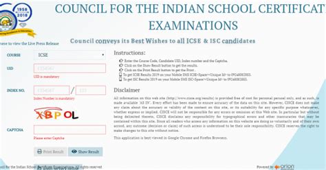 Icse Isc Results Declared