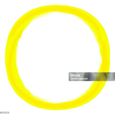 배경에 대 한 수채화 아트 라인과 원형 노란색 색상 물 색상의 노란색 동그라미 빈 프레임 여러 가지 빛깔의 배너 아트 서클 프레임 혼합 원형 프레임 노란색 수채화 배너 빈