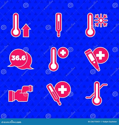 Set Meteorology Thermometer Medical Digital Checking Body