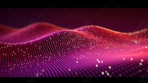 동적 파도 점 및 빅 데이터 시각화를 사용하여 3d 렌더링된 분홍색 미래 배경 연결 배경 홍색 배경 데이터 네트워크 배경 이미지 Hd 연결 홍색 데이터 네트워크