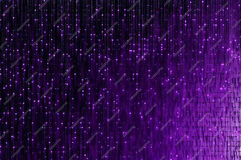 Premium Ai Image Purple Gray Raining Hackers Screen Dark Coding Line