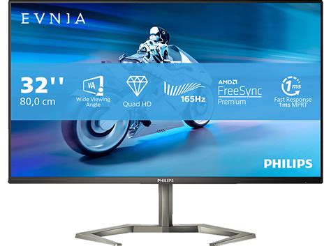 PHILIPS Evnia 32M1N5500VS 31,5 Zoll QHD Gaming Monitor mit Low input ...