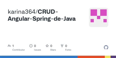 github karina364 crud angular spring de java