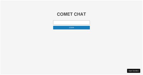 Cometchat Codesandbox