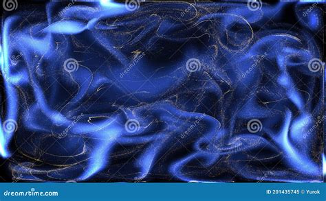 Blue Abstract Glowing Fluid Background Digital Illustration Stock