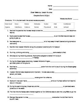 Code Talker Chapters 9 10 Quiz Code Talker Coding Comprehension Questions