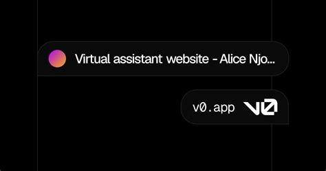 Virtual Assistant Website Alice Njoroge V0 By Vercel